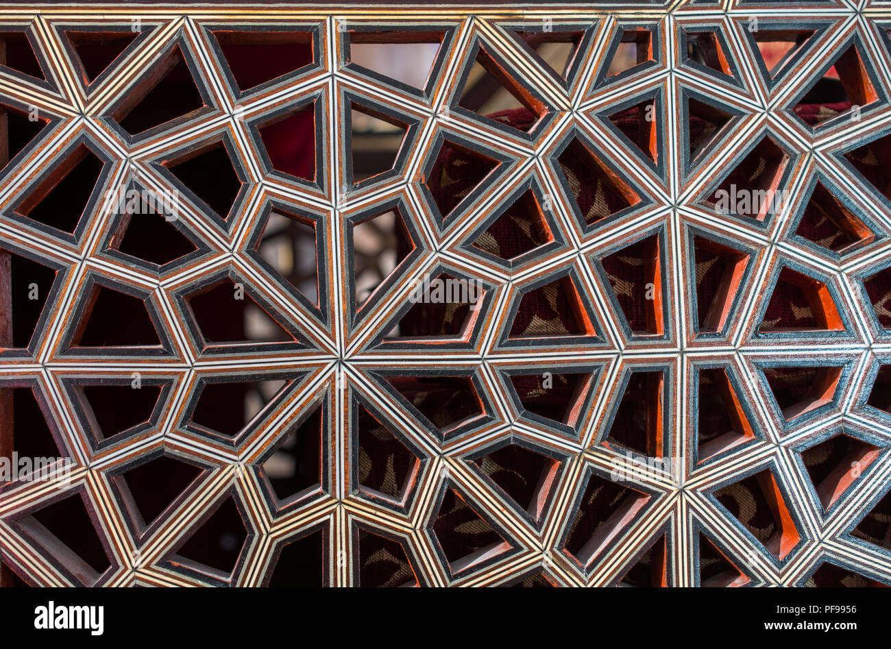 Ottoman Turkish art with geometric patterns in view Stock Photo - Alamy