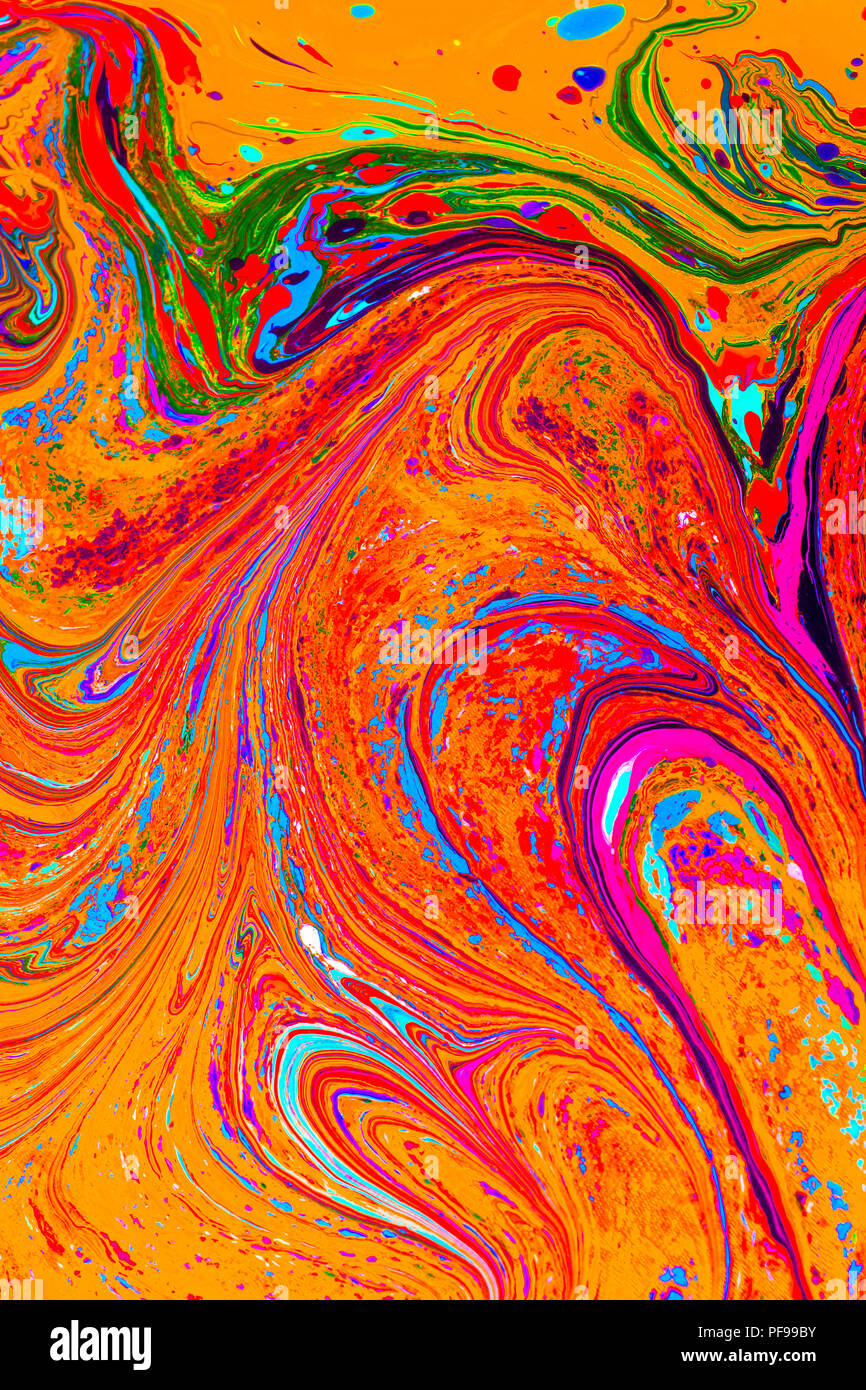 Traditional marbling artwork patterns as colorful abstract background ...