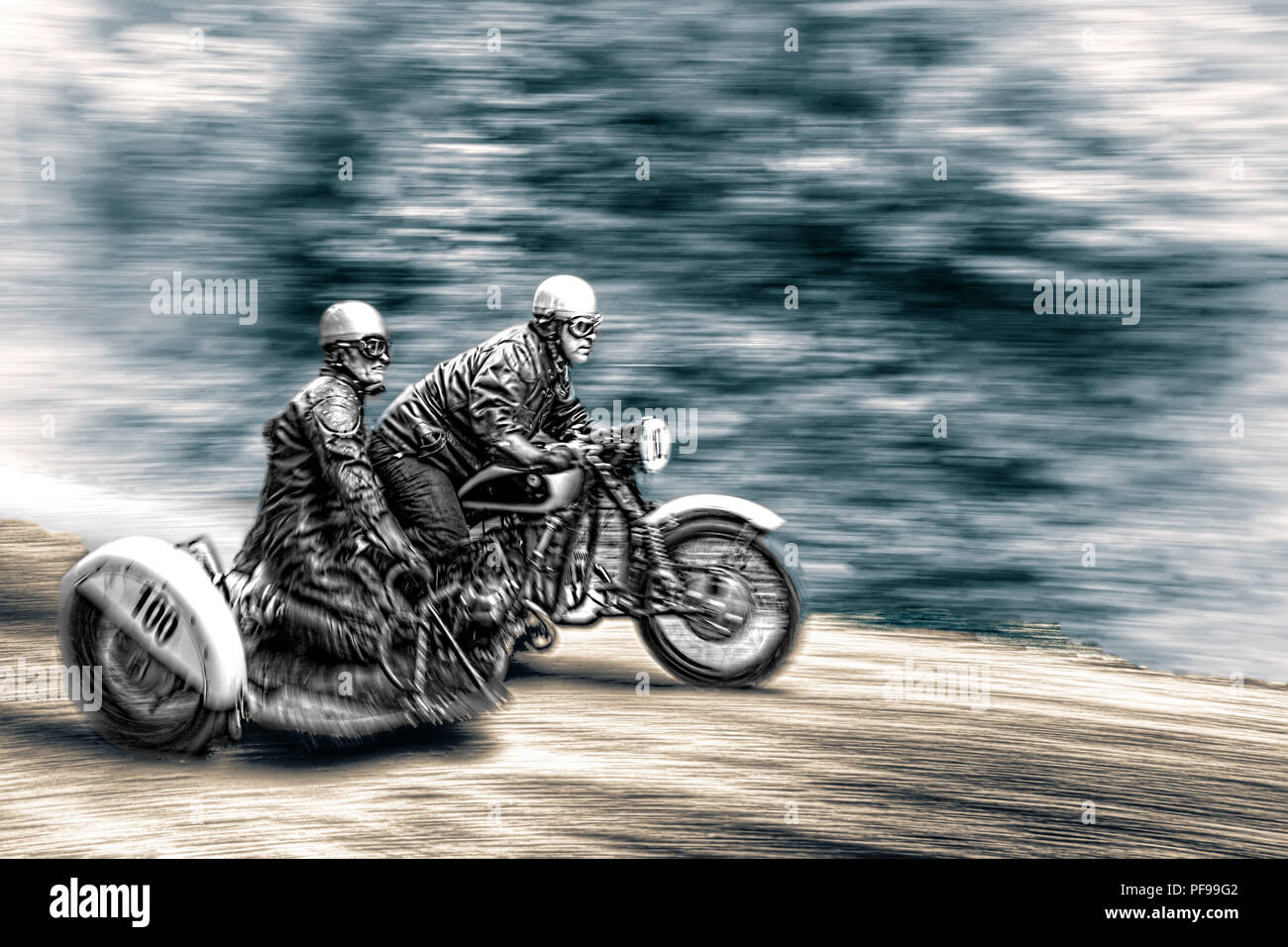 Classic sidecar racing hi-res stock photography and images - Alamy