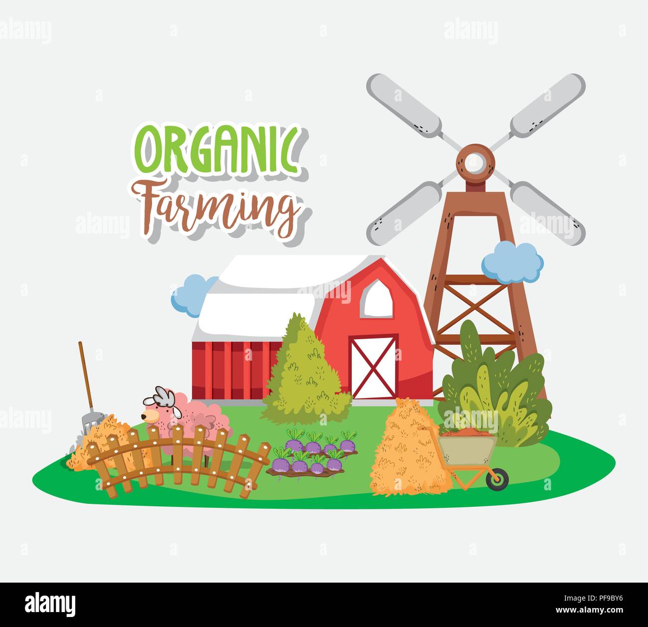Organic farming cartoons Stock Vector Image & Art - Alamy