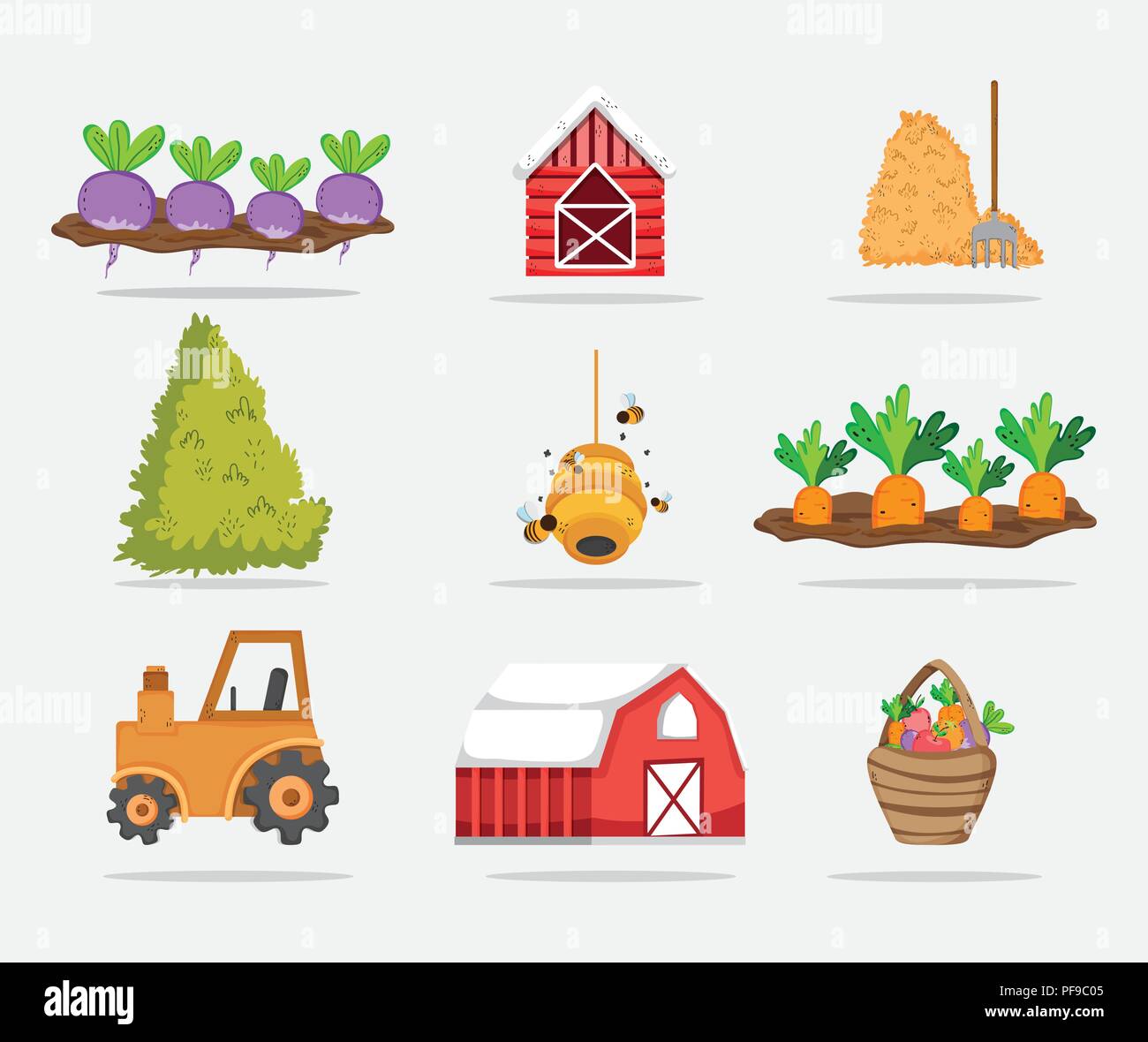 Set of farm icons Stock Vector Image & Art - Alamy