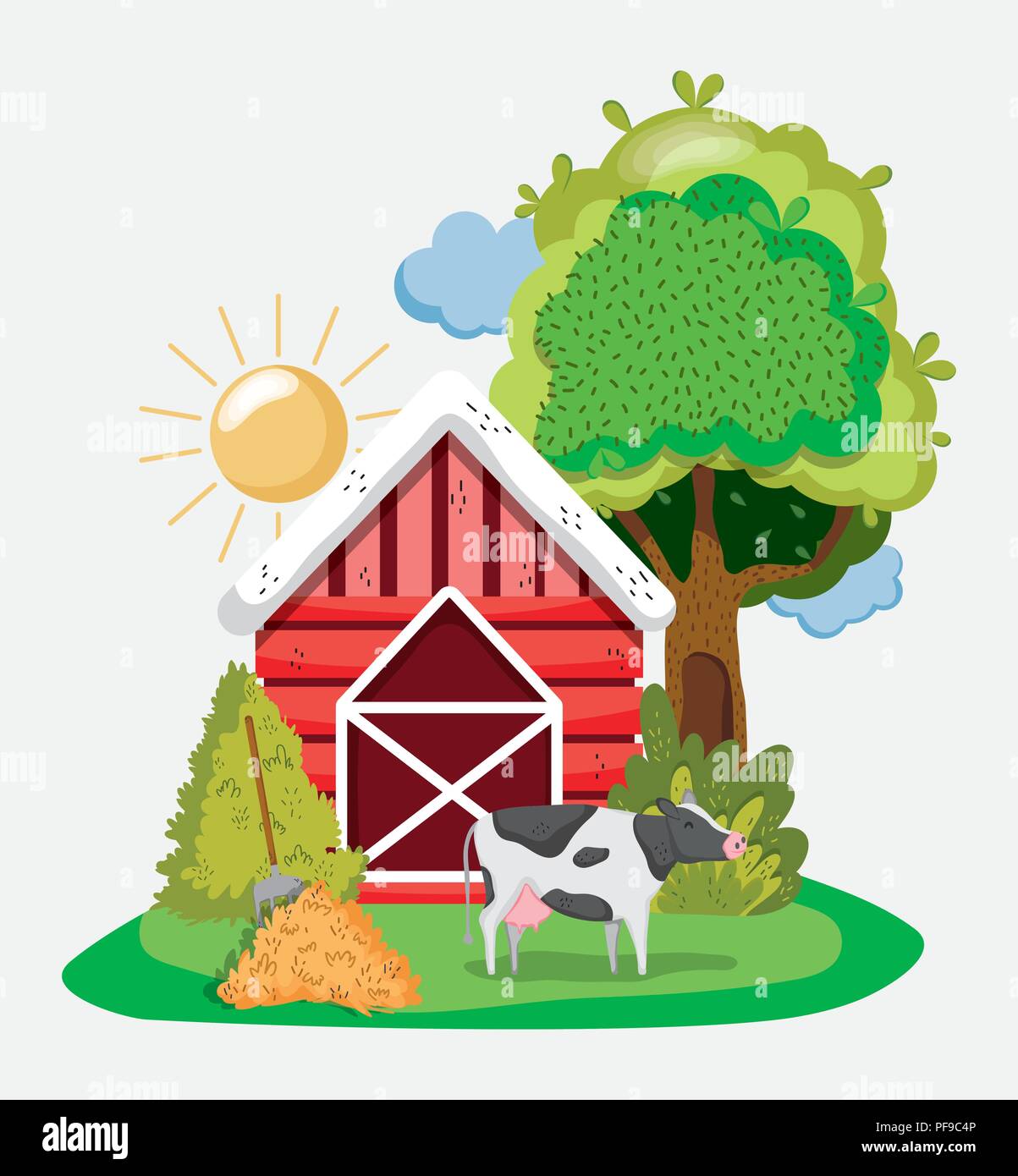 Farm cute cartoons Stock Vector Image & Art - Alamy