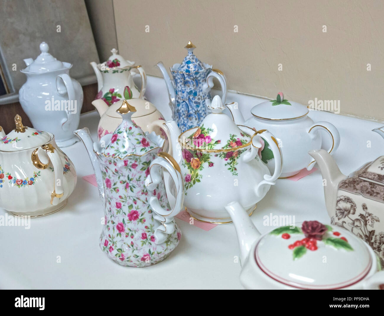Ladies tea at a North Florida church, featuring antique and fine china ...