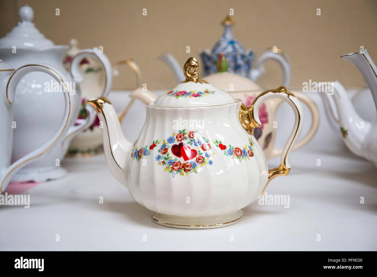 Ladies tea at a North Florida church, featuring antique and fine china ...