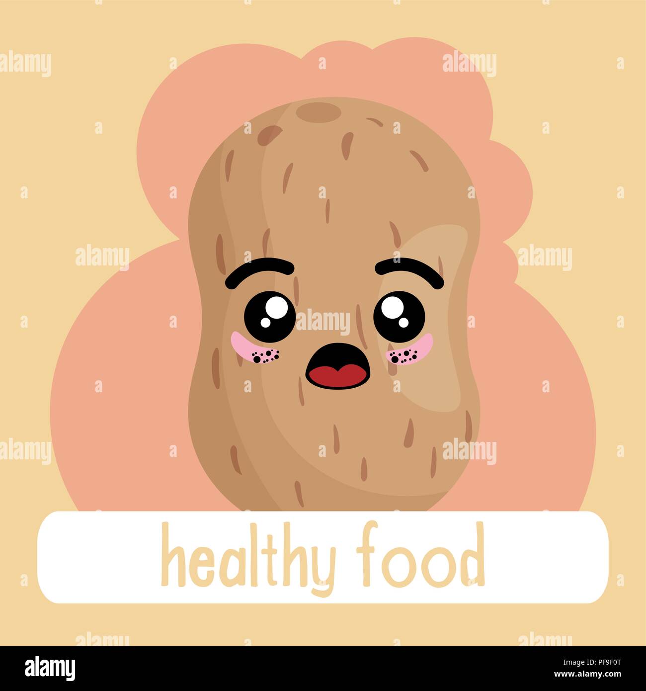 fresh potato vegetable kawaii character Stock Vector Image & Art - Alamy