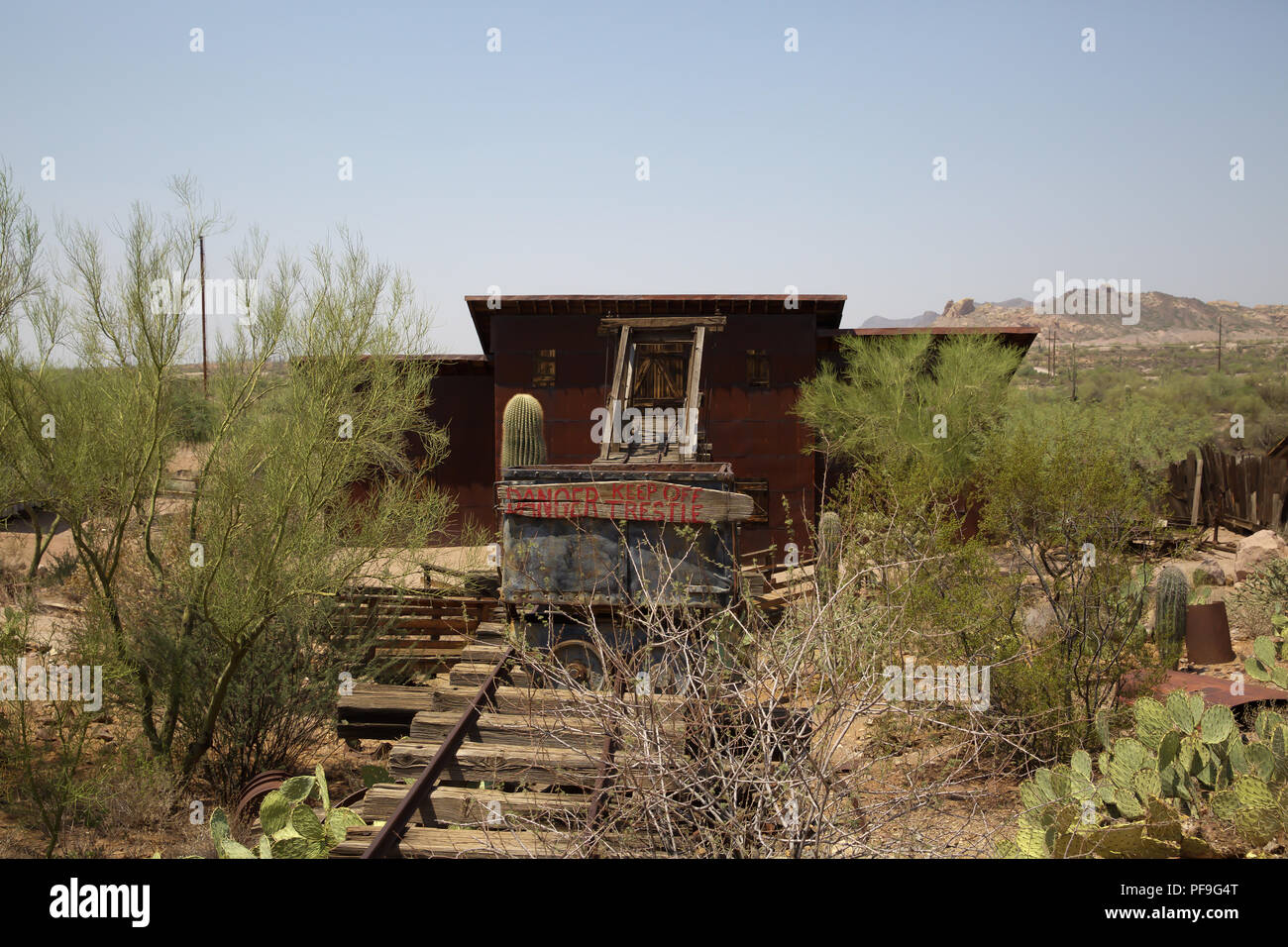Goldfield Ghost town in Apache Junction, Arizona, USA Stock Photo - Alamy