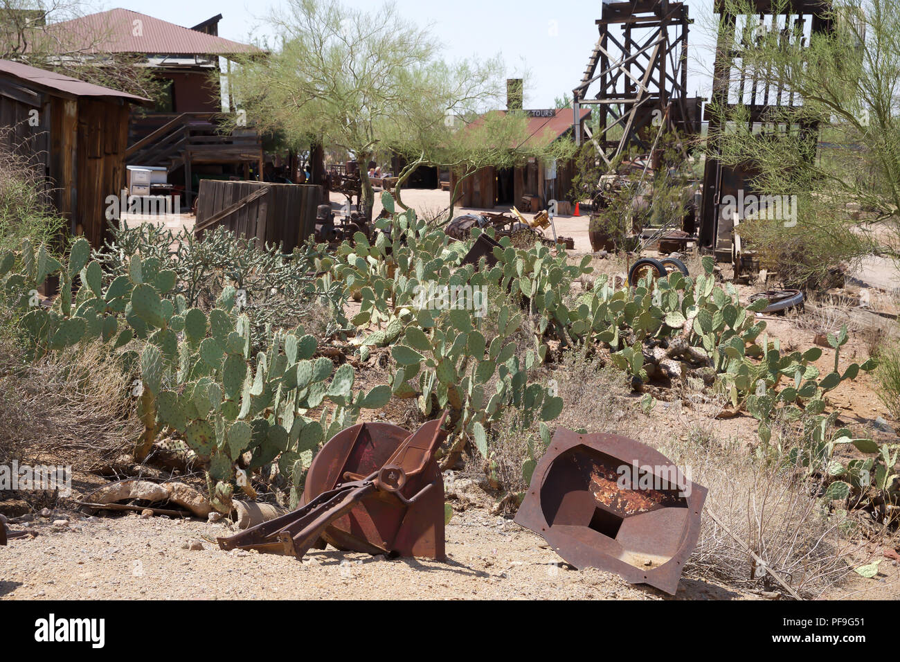 Goldfield Ghost town in Apache Junction, Arizona, USA Stock Photo - Alamy
