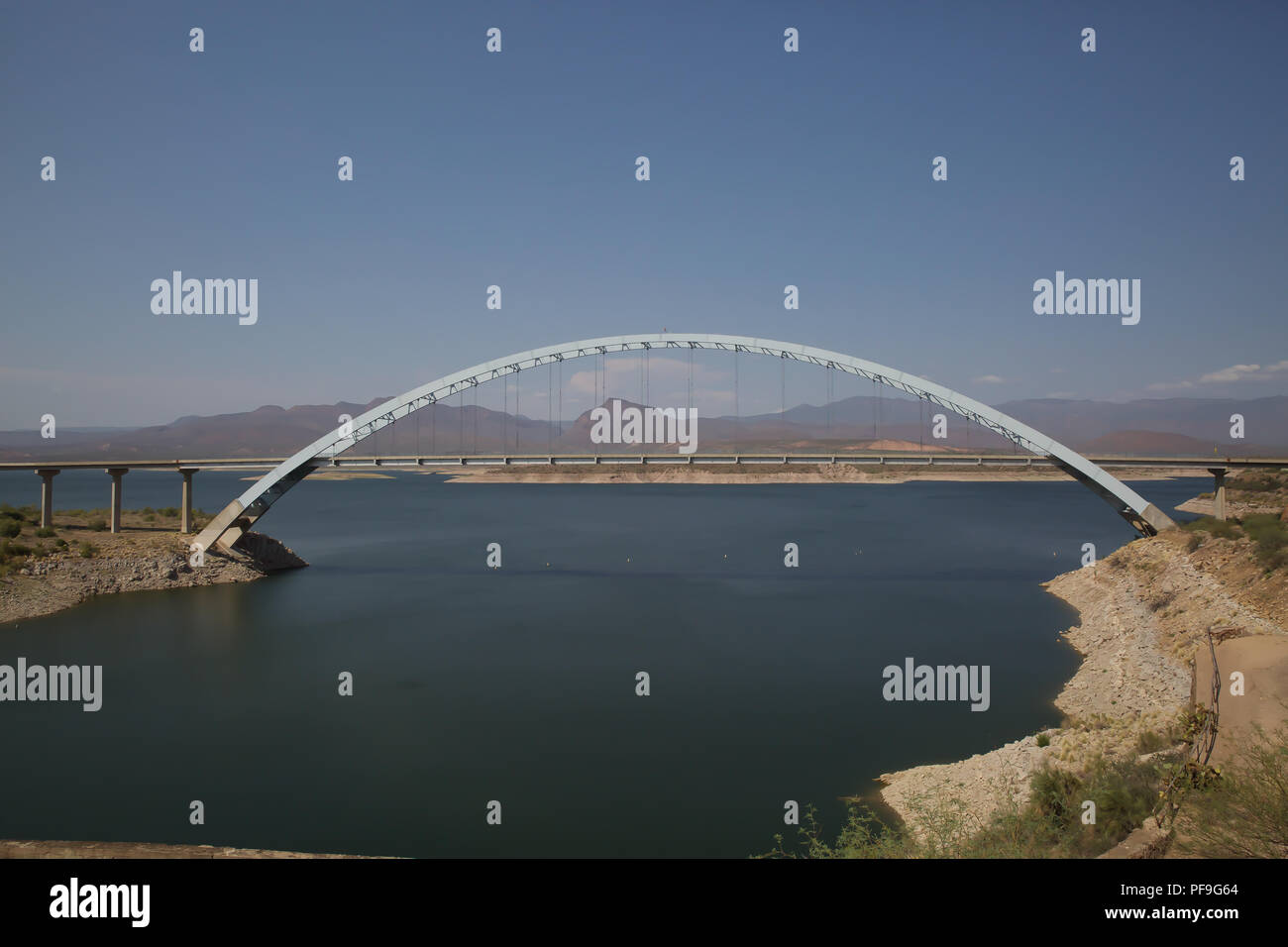 Roosevelt lake bridge hi-res stock photography and images - Alamy