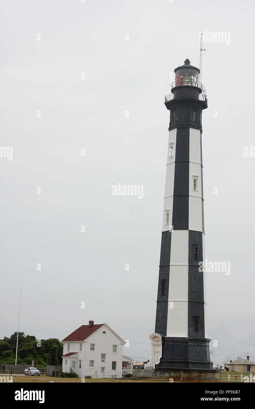 Cape Henry, VA, USA. The historical Cape Henry Lighthouse, at ...