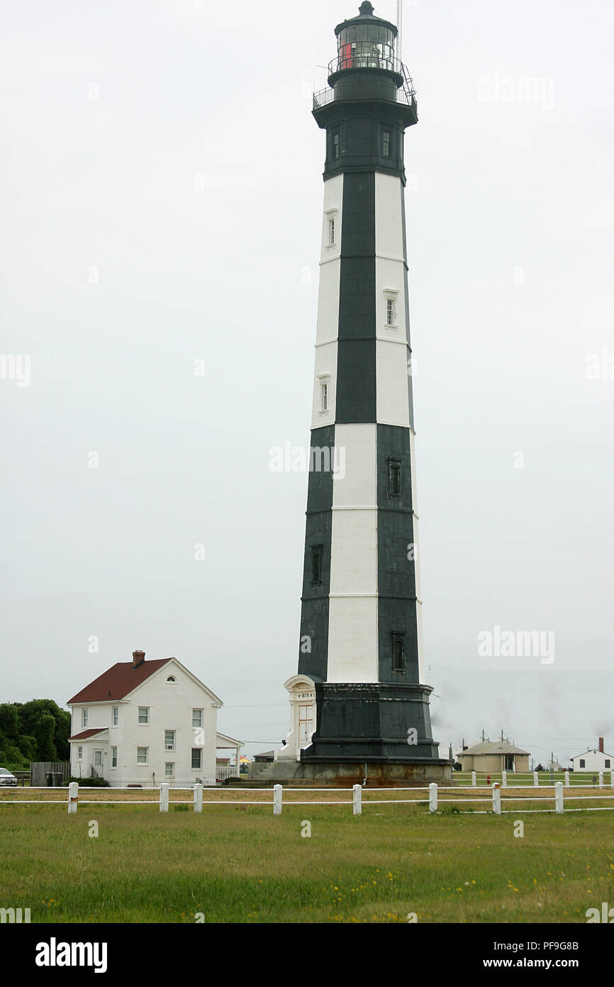 Cape Henry, VA, USA. The historical Cape Henry Lighthouse, at ...