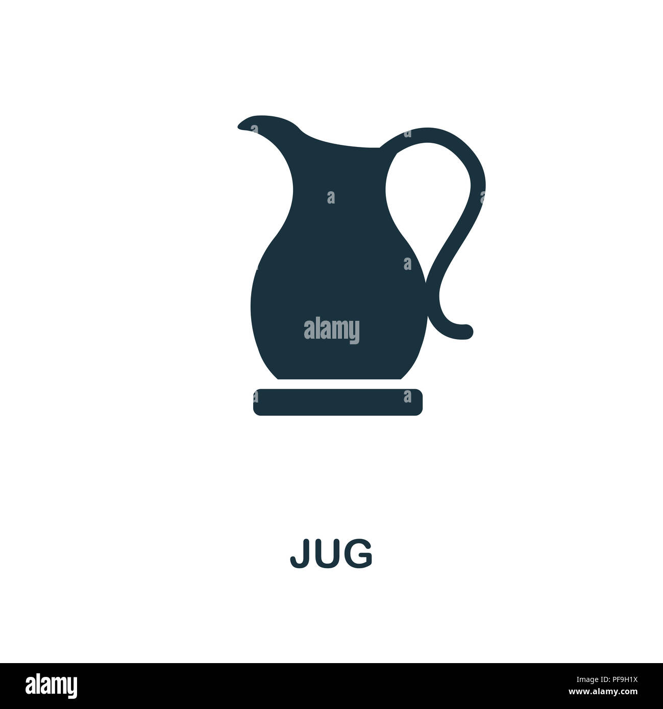 Jug creative icon. Simple element illustration. Jug concept symbol ...