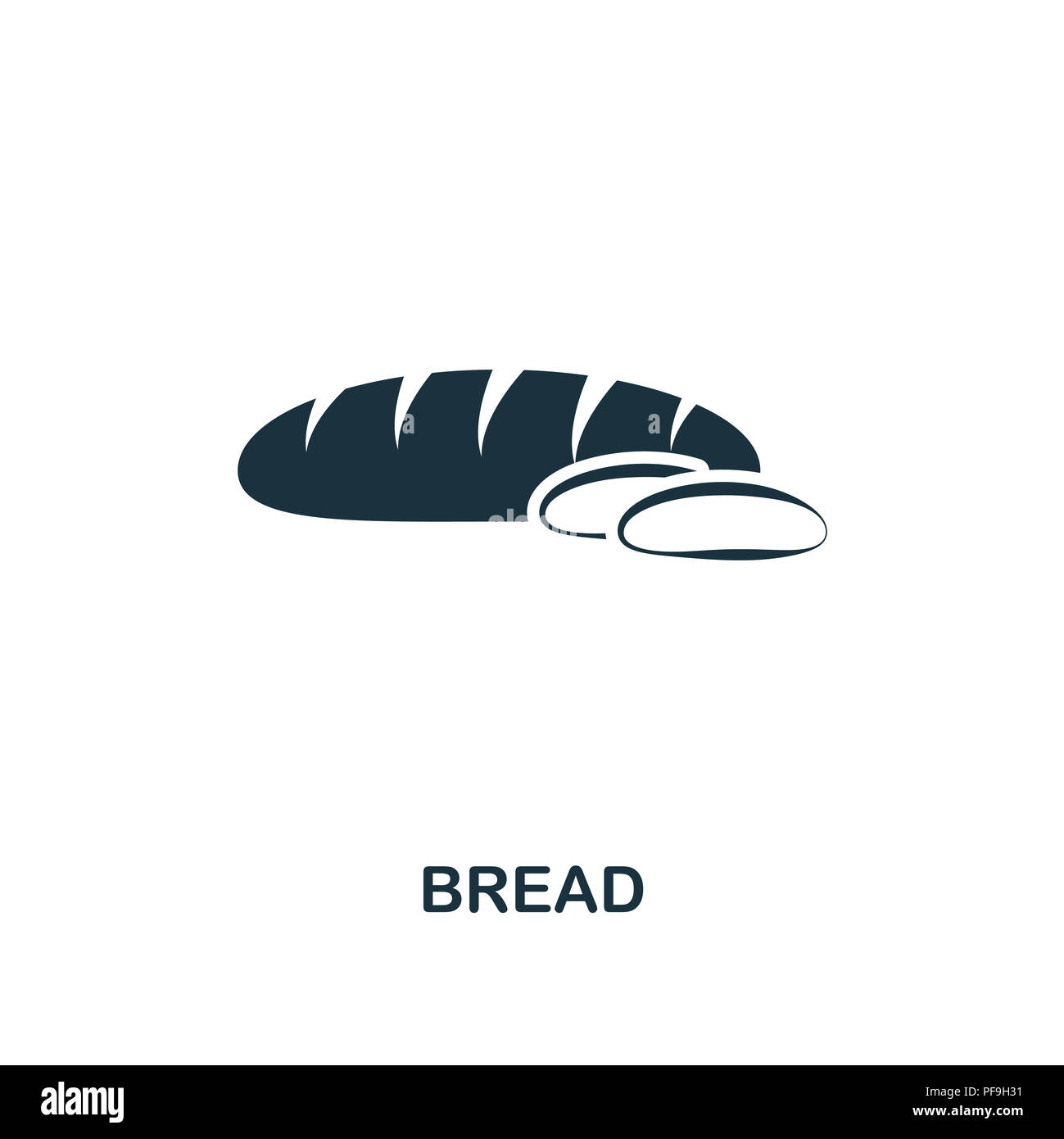 Bread creative icon. Simple element illustration. Bread concept symbol ...