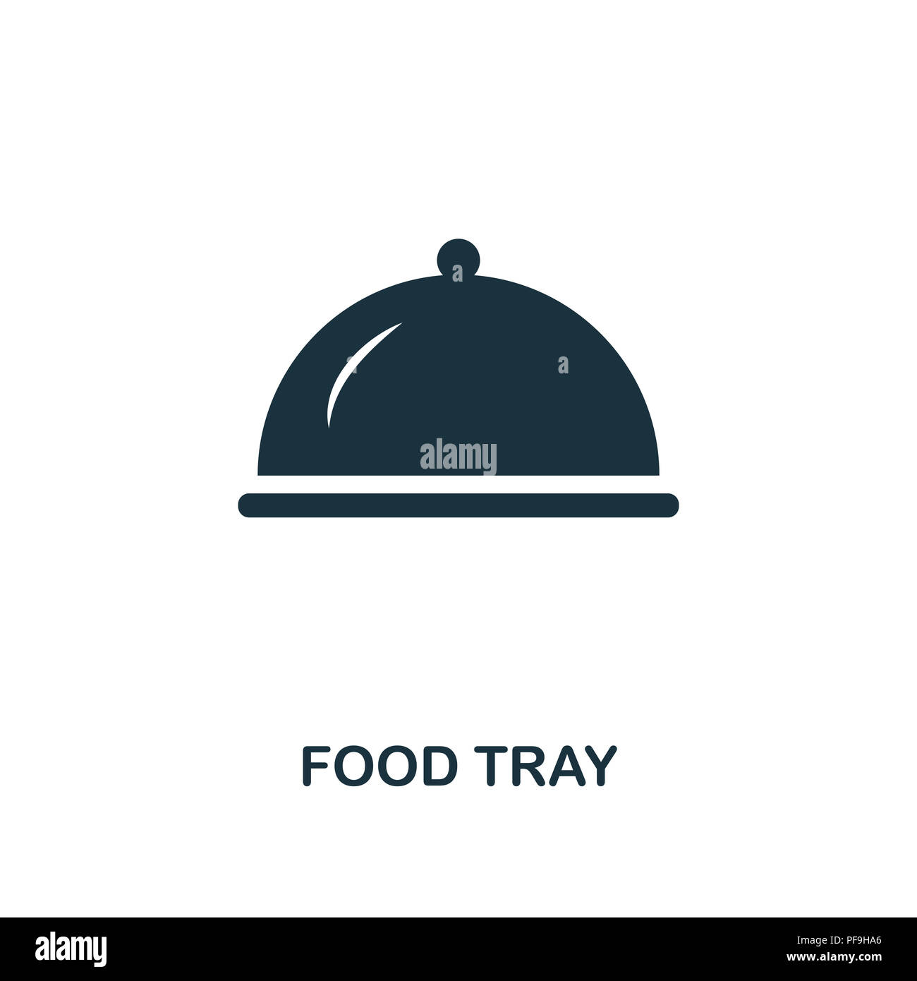 Food Tray creative icon. Simple element illustration. Food Tray concept ...