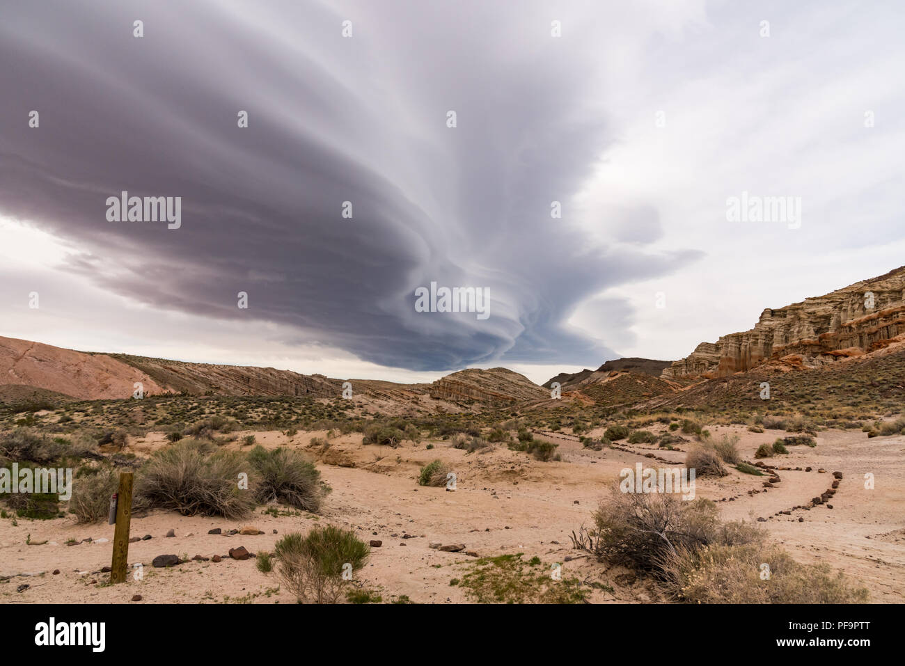 Cloud formations in the desert can be very dramatic, creating a ...