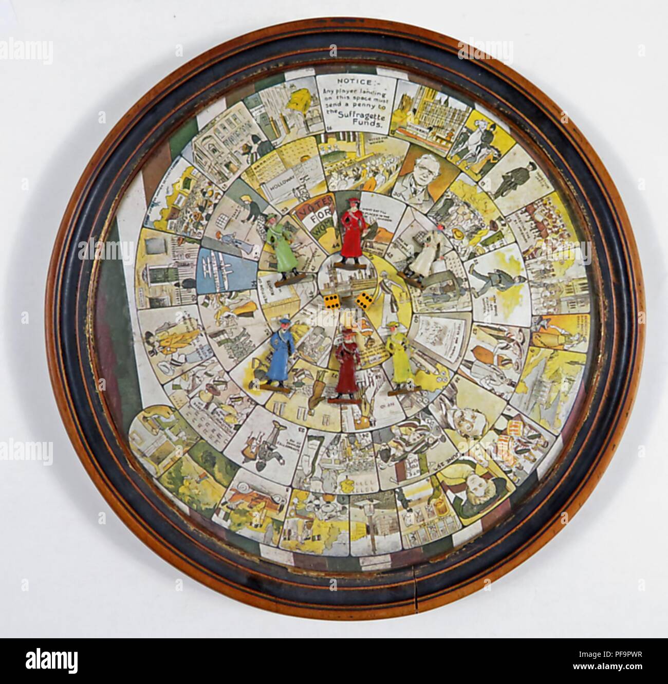 Pro-suffrage board game 'Pank-a-Squith, ' designed to demonstrate the ...