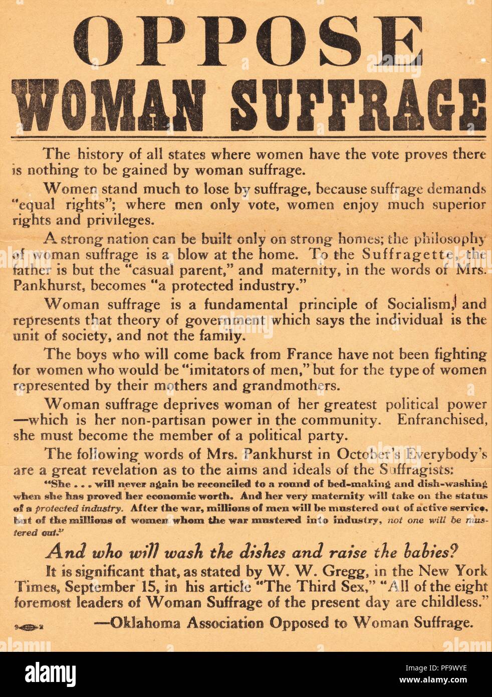 Anti Womens Suffrage Posters