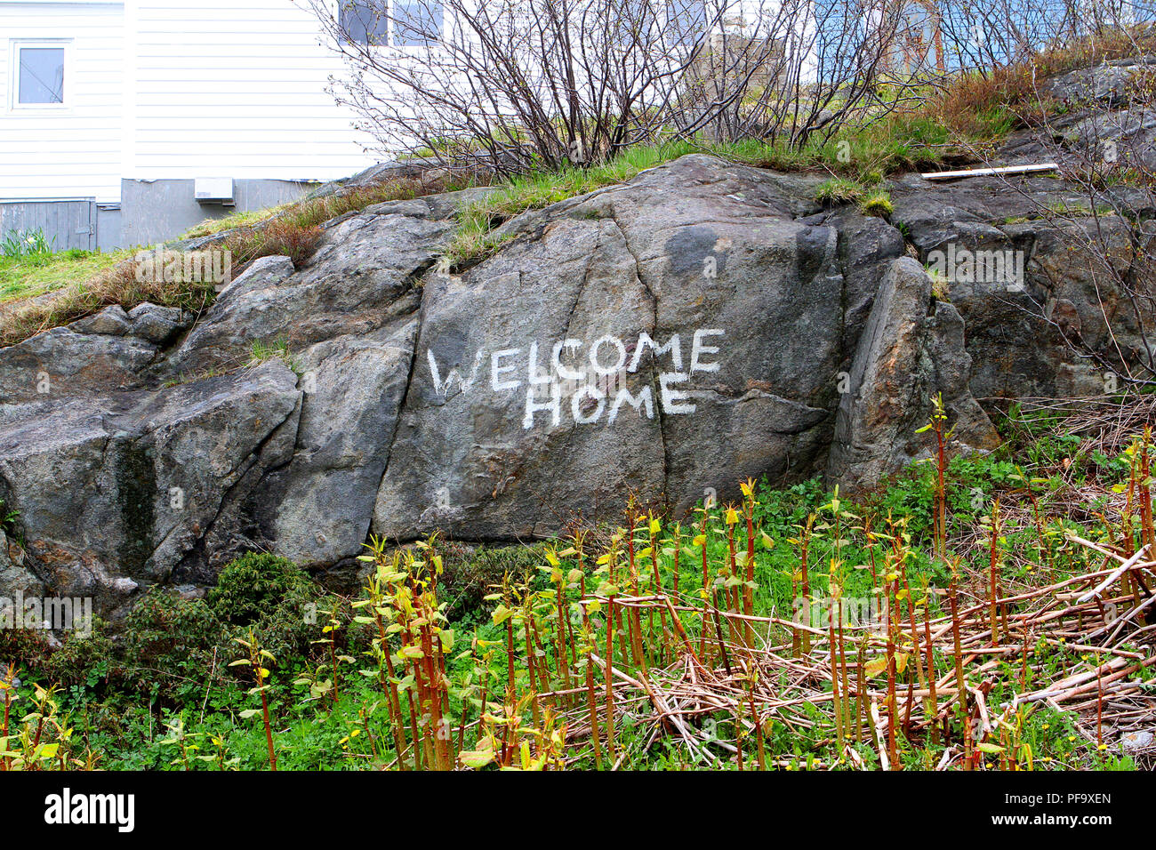 Welcome Home sign in Rose Blanche Harbour and Diamond Cove ...