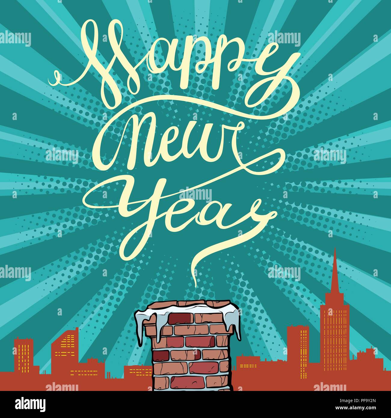 Chimney on roof new Stock Vector Images - Alamy