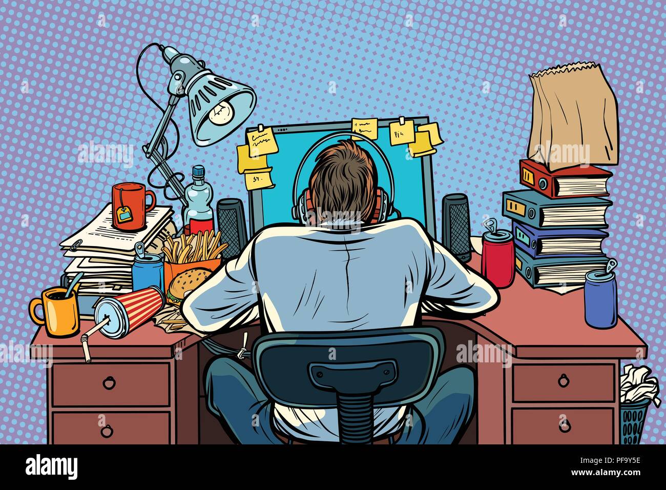 Programmer cartoon illustration hi-res stock photography and images - Alamy