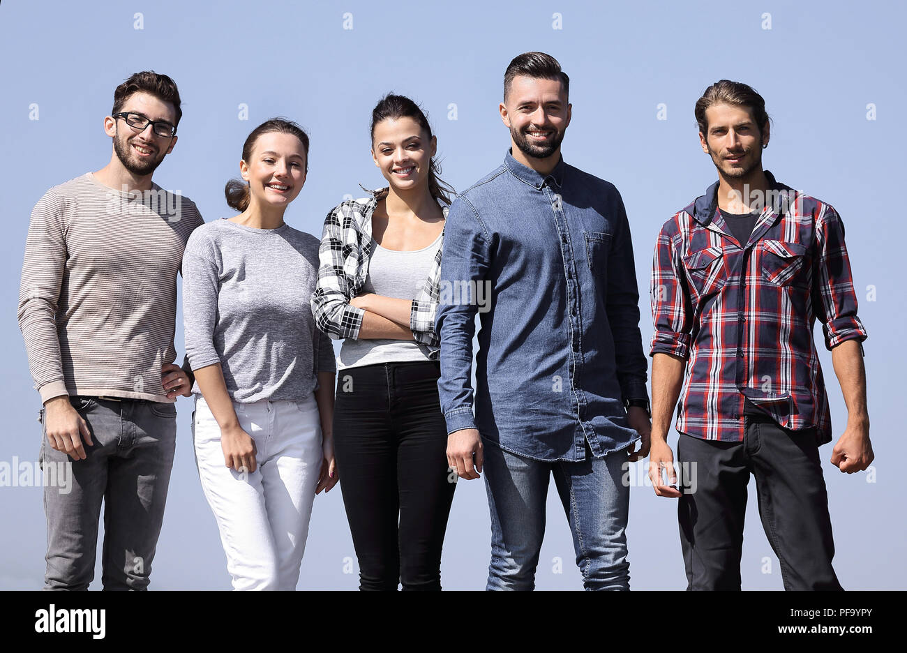 team of confident young people Stock Photo - Alamy