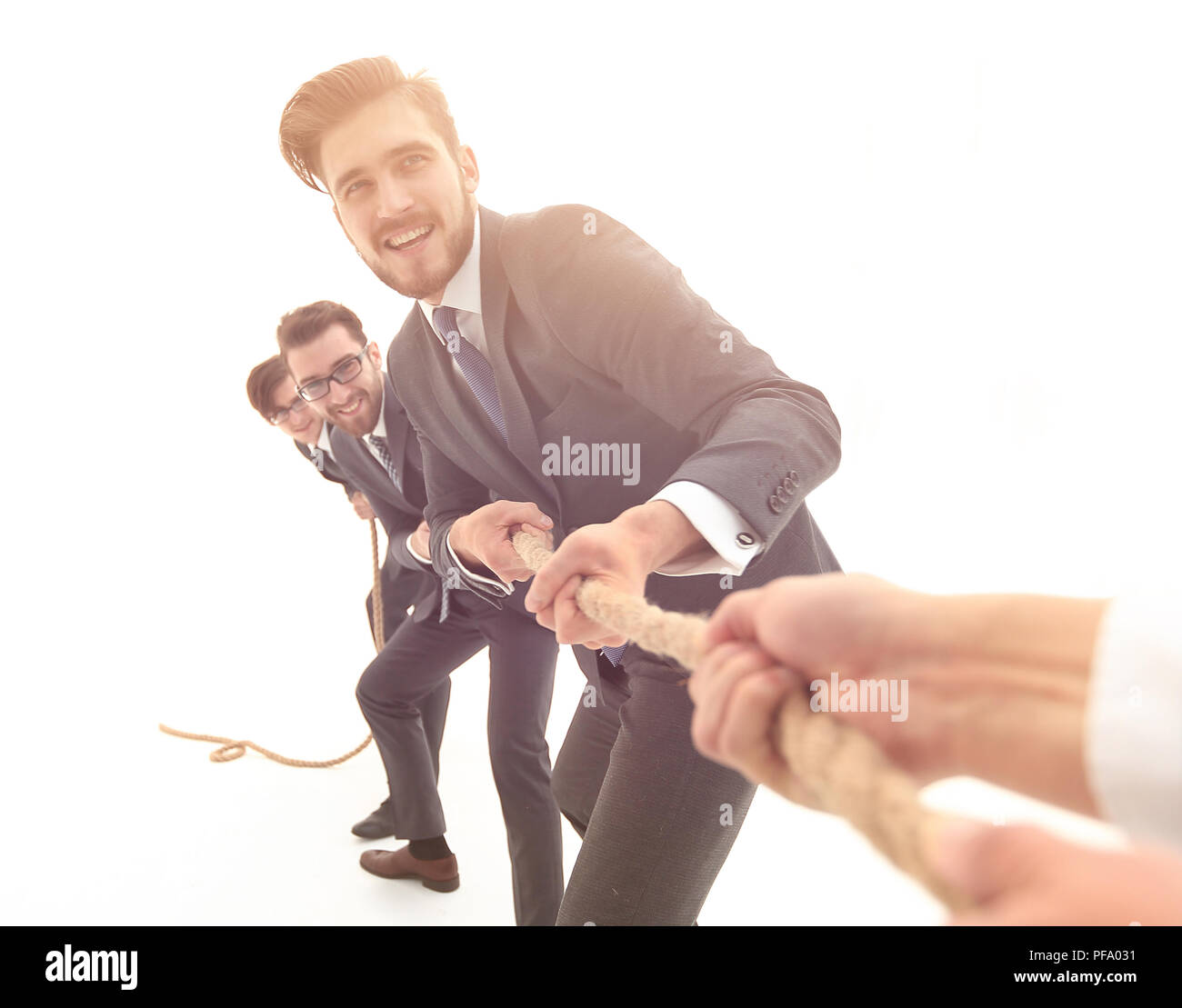 Tug Of War Between Business Partners Stock Photo Alamy Tug Of War Between Business Partners Stock Photo Alamy