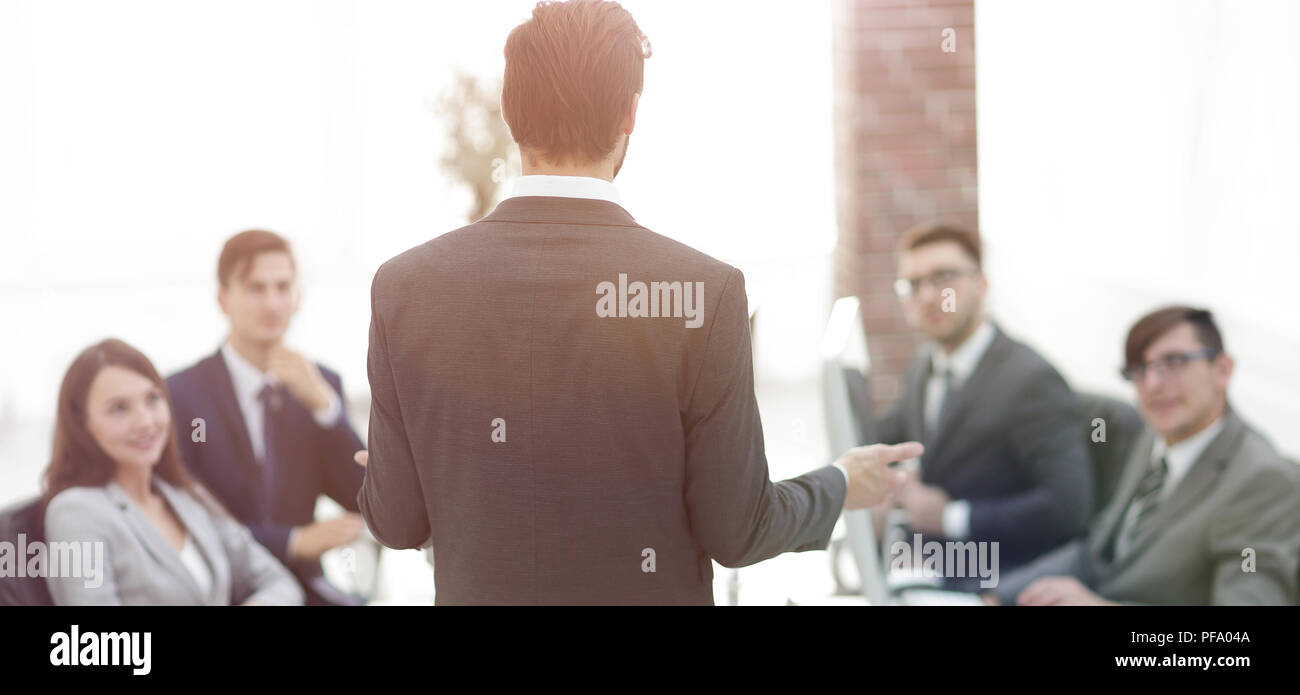 Business conference at modern office, seminar Stock Photo - Alamy