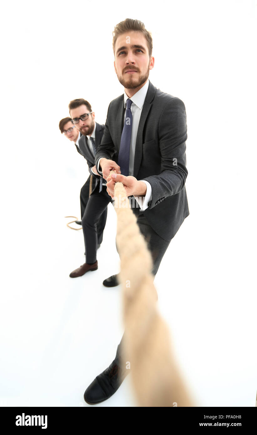 background image of a businessman rising up Stock Photo - Alamy