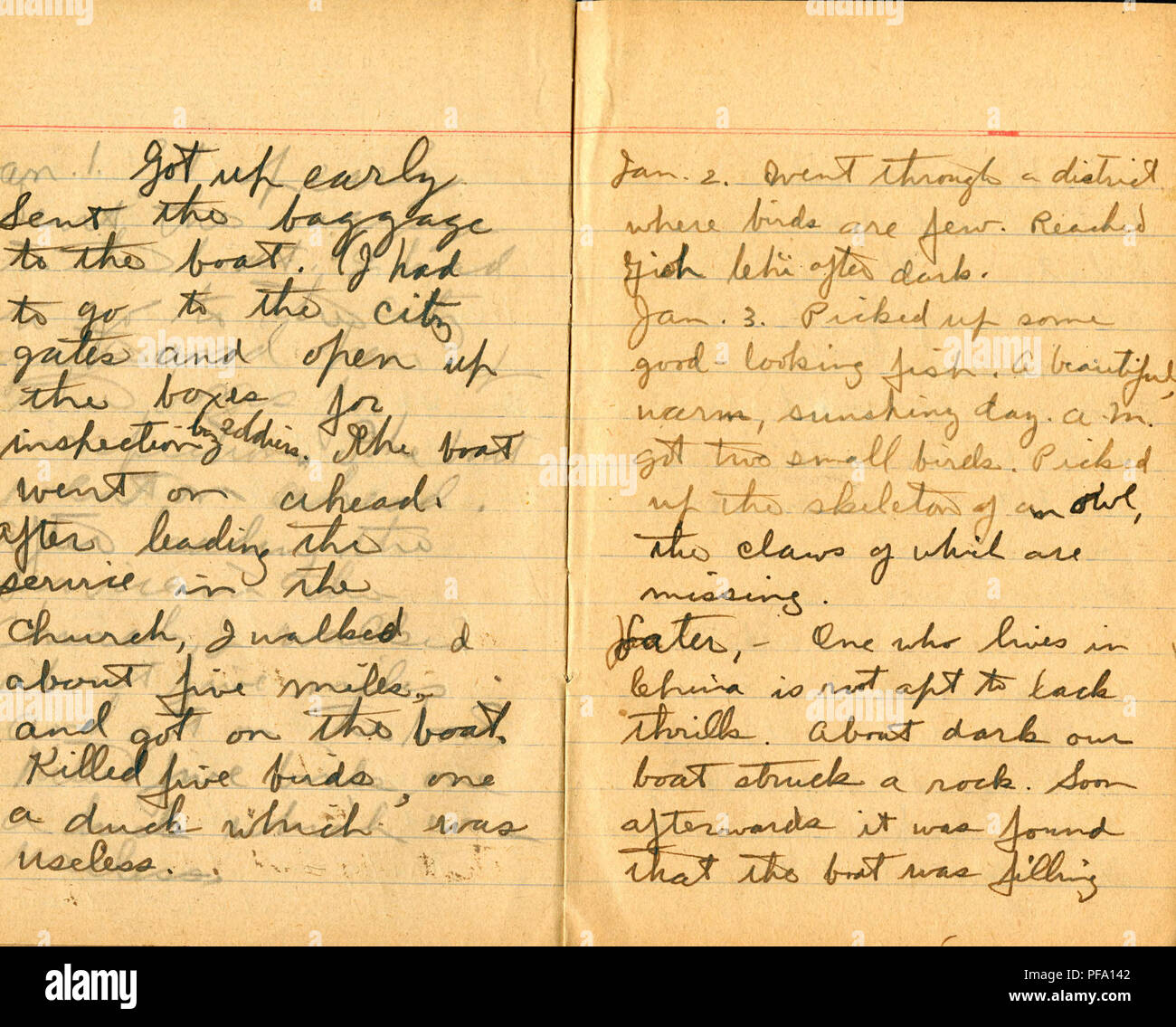 . Diary no. I [1], November 14, 1927 to January 29, 1928. Entomology ...