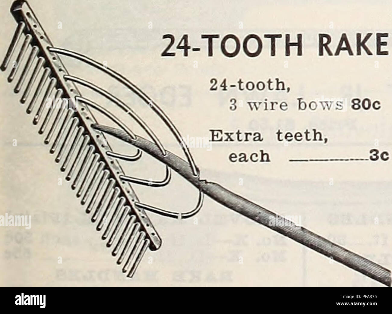 Wire tine rake hi-res stock photography and images - Alamy