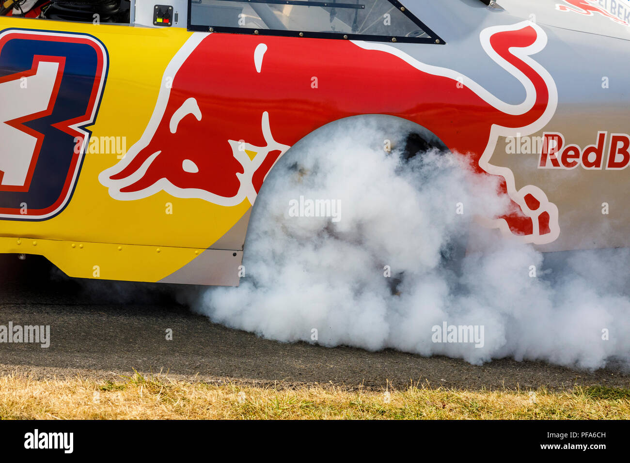2007 Red Bull Toyota Camry NASCAR winner with driver Patrick Friesacher ...