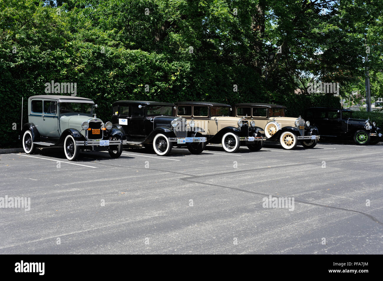 Model A Vehicles from days gone by Stock Photo - Alamy