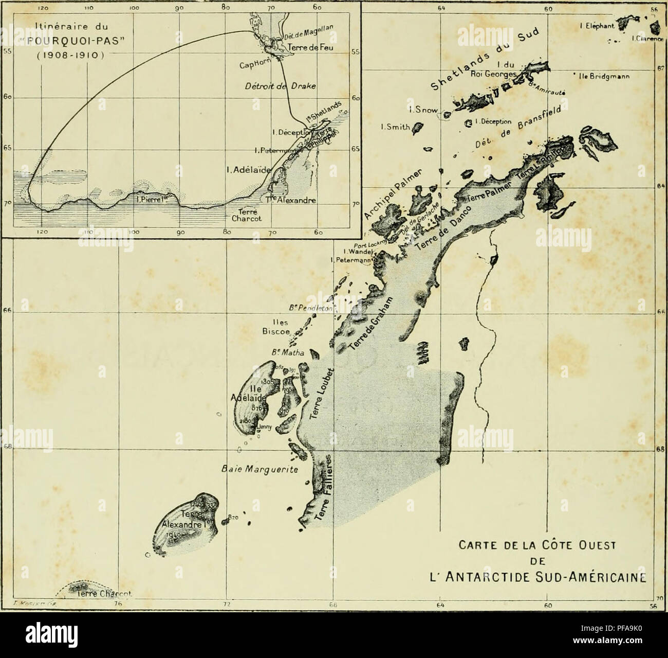 The second French Antarctic expedition (1908-1910), led by Jean ...