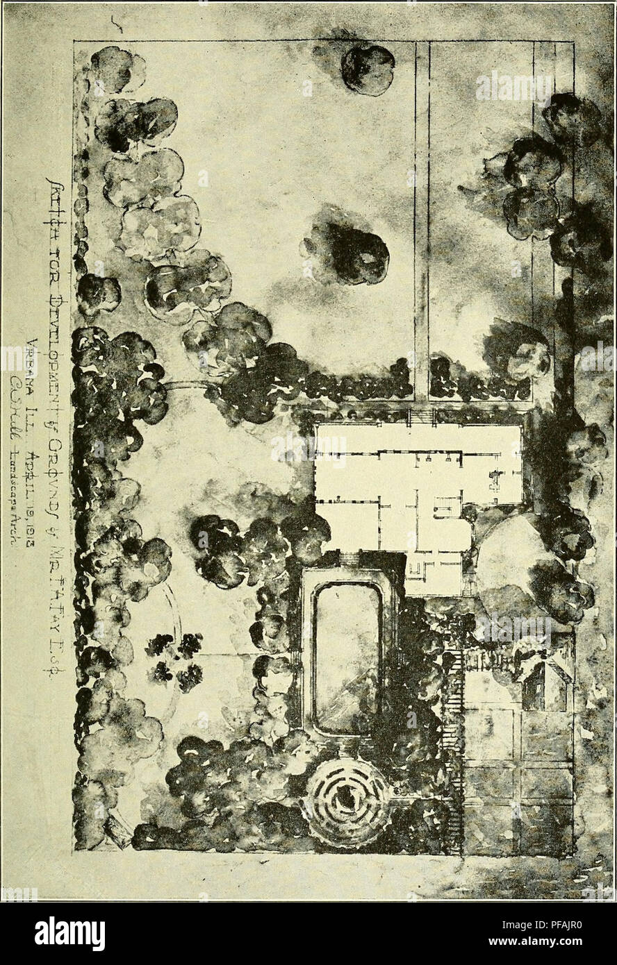 This image is from 'Design in Landscape Gardening' and shows the ...