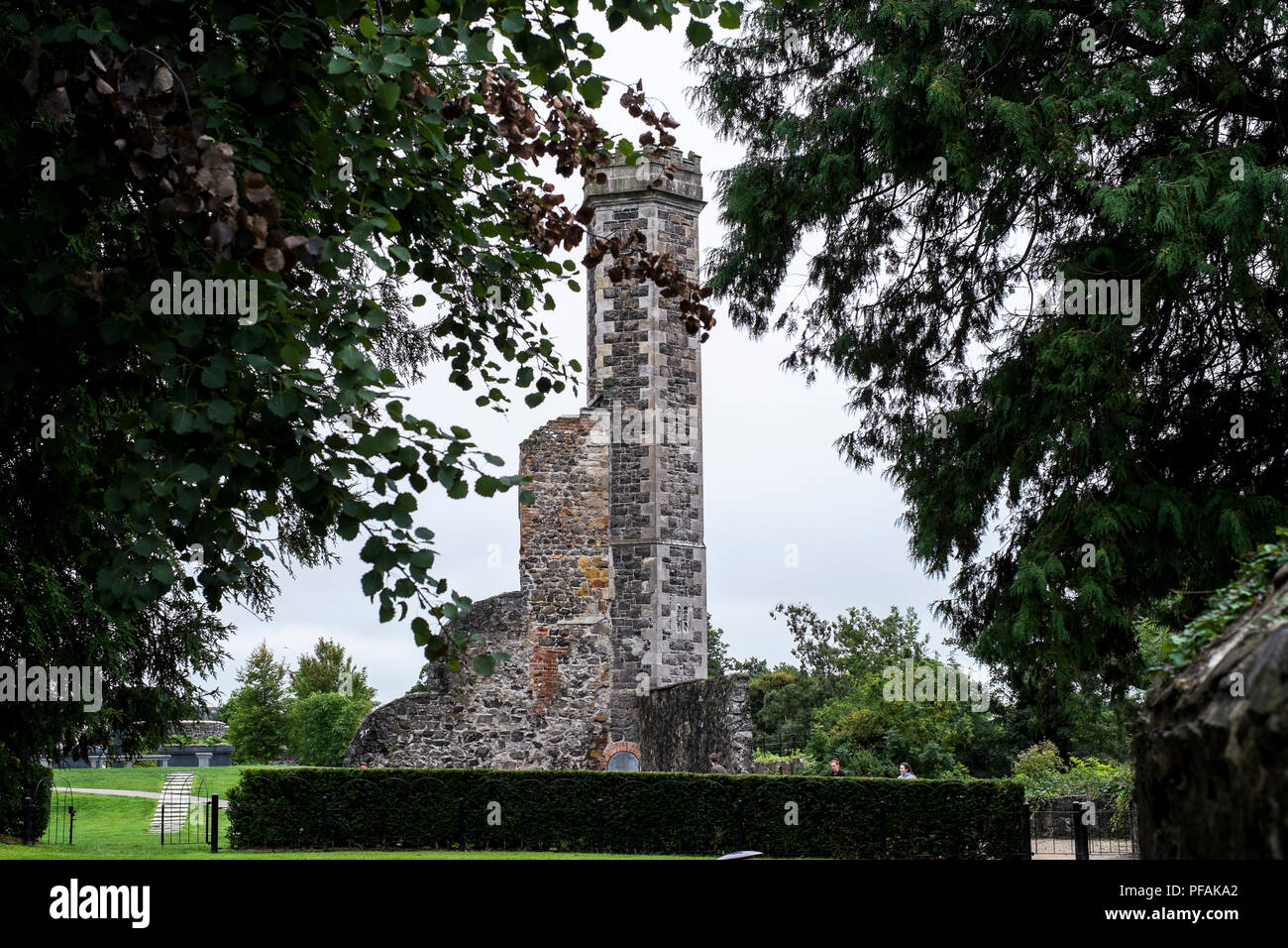 The remains of Antrim Castle / Massereene Castle in Antrim Castle ...