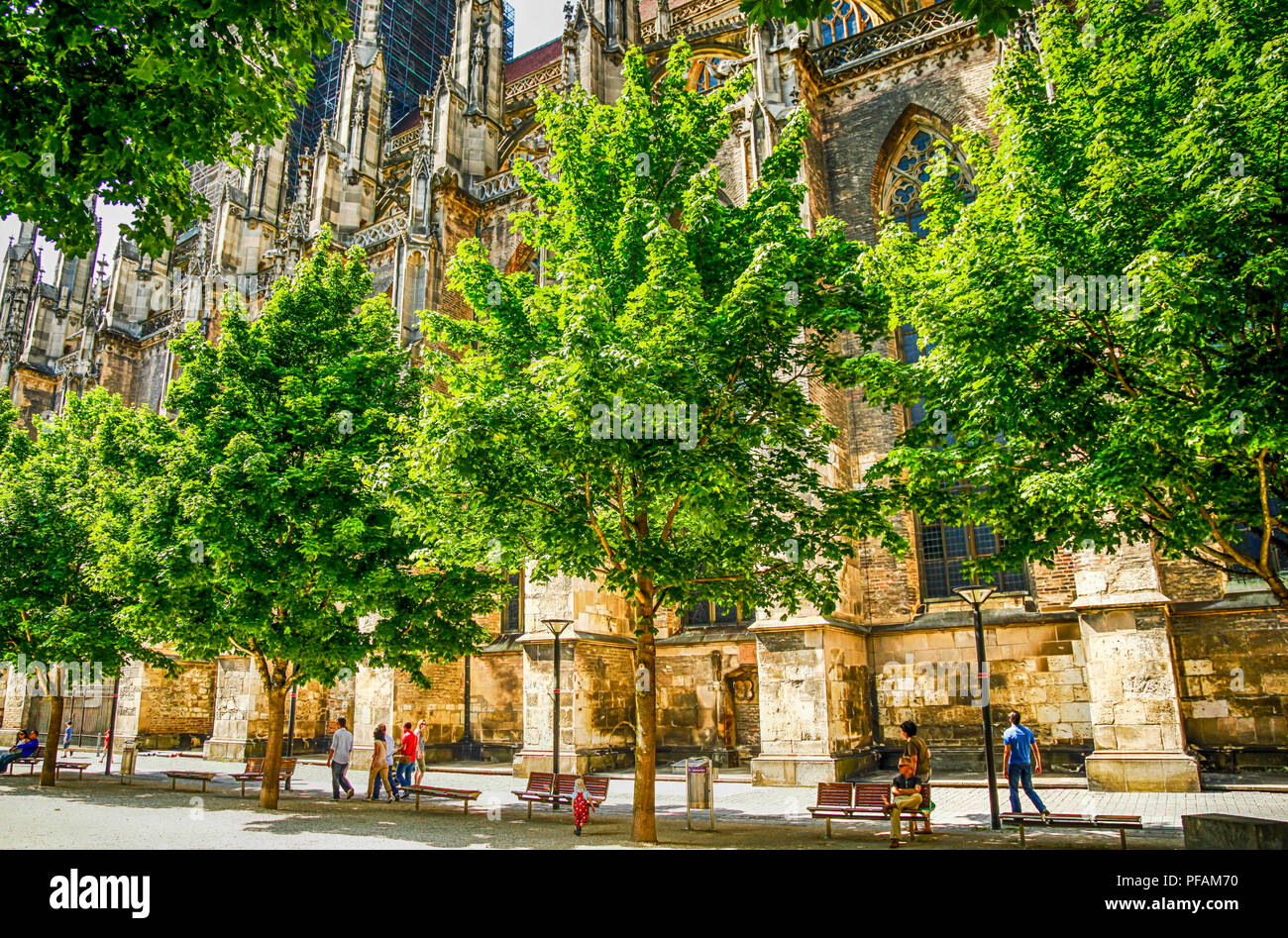 Ulm Minster, Germany. Lutheran church started in the 14th Century, part ...