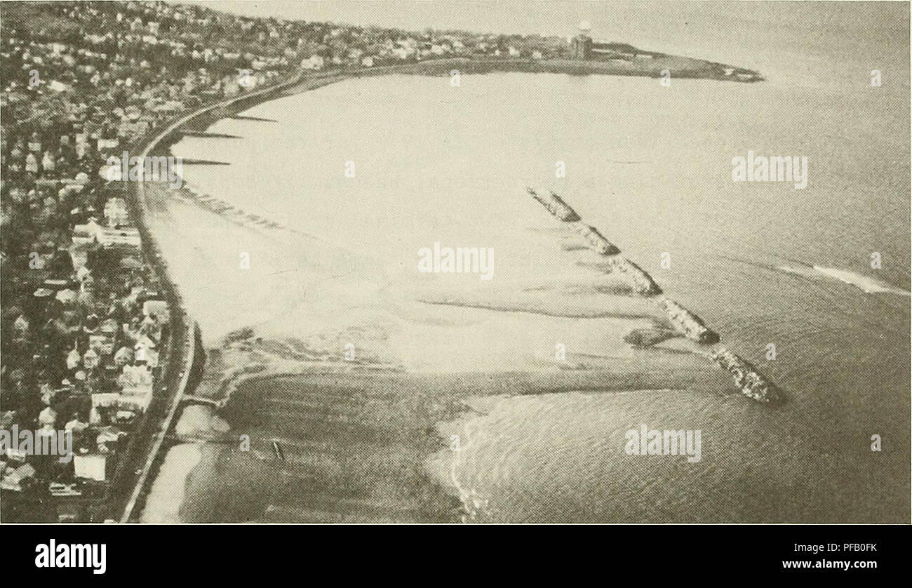 The image depicts detached breakwaters designed for shore protection ...