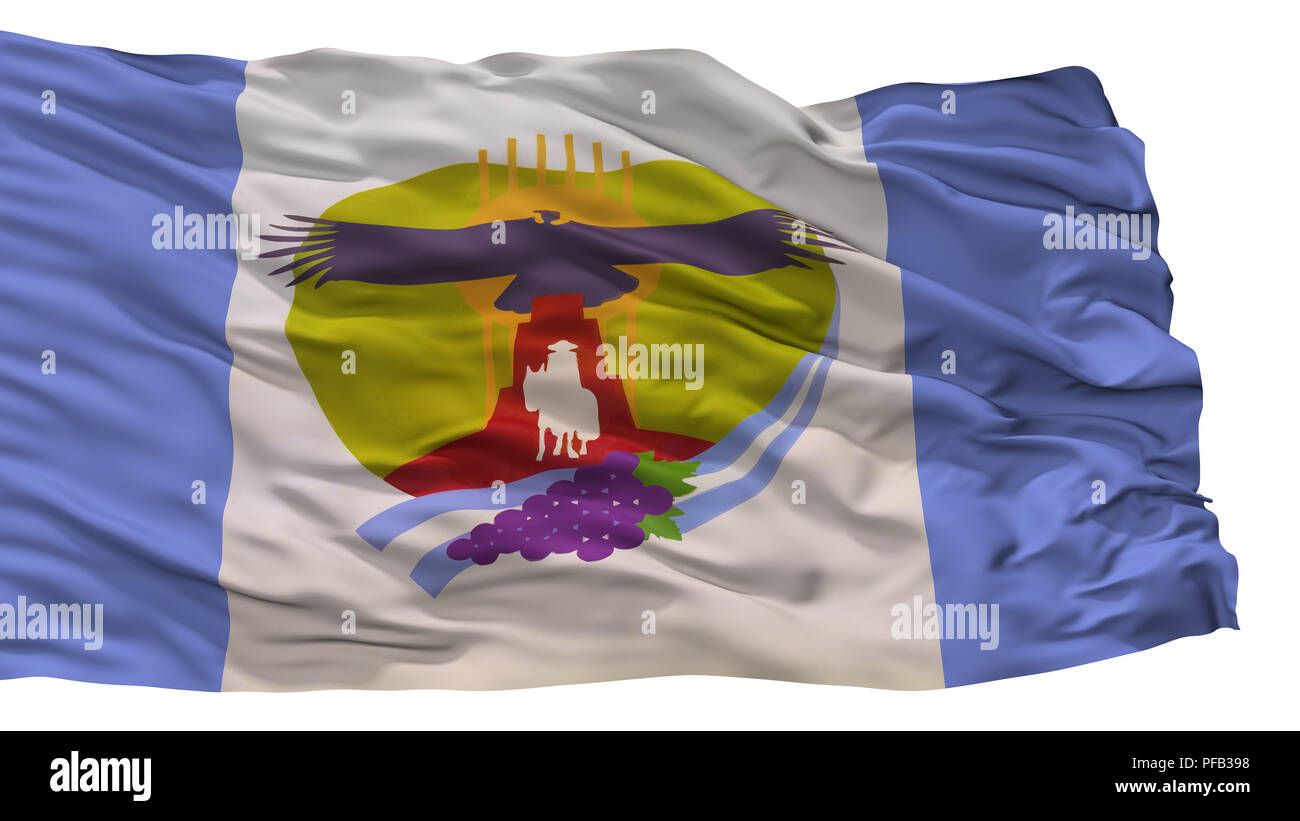 Municipal Tunuyan City Flag, Argentina, Isolated On White Background ...