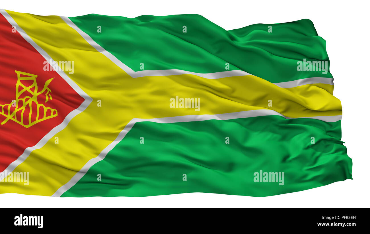 Tres Arroyos City Flag, Argentina, Isolated On White Background Stock ...