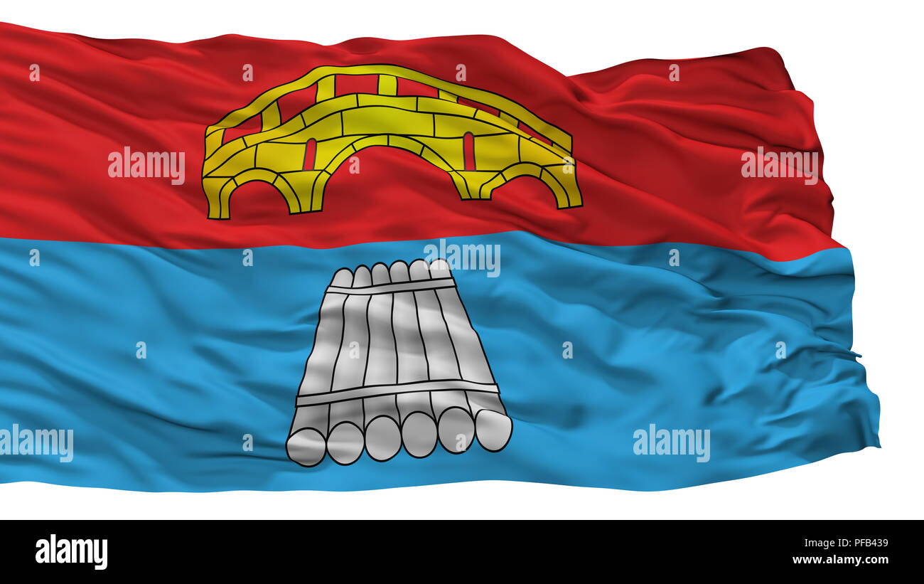 Mosty City Flag, Belarus, Isolated On White Background Stock Photo - Alamy