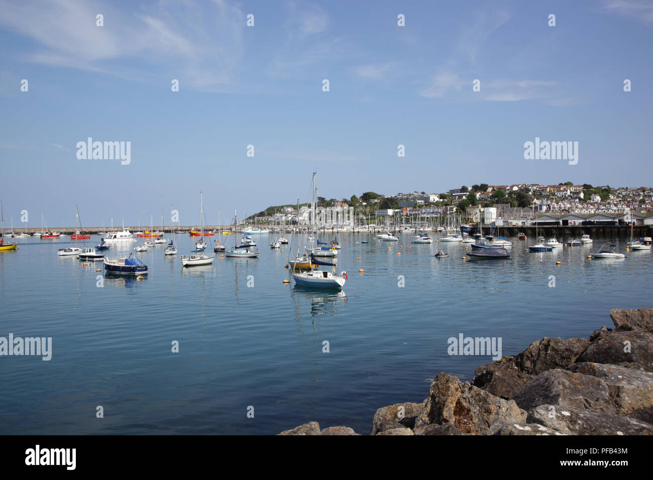 Brixham Marina Devon Stock Photo - Alamy