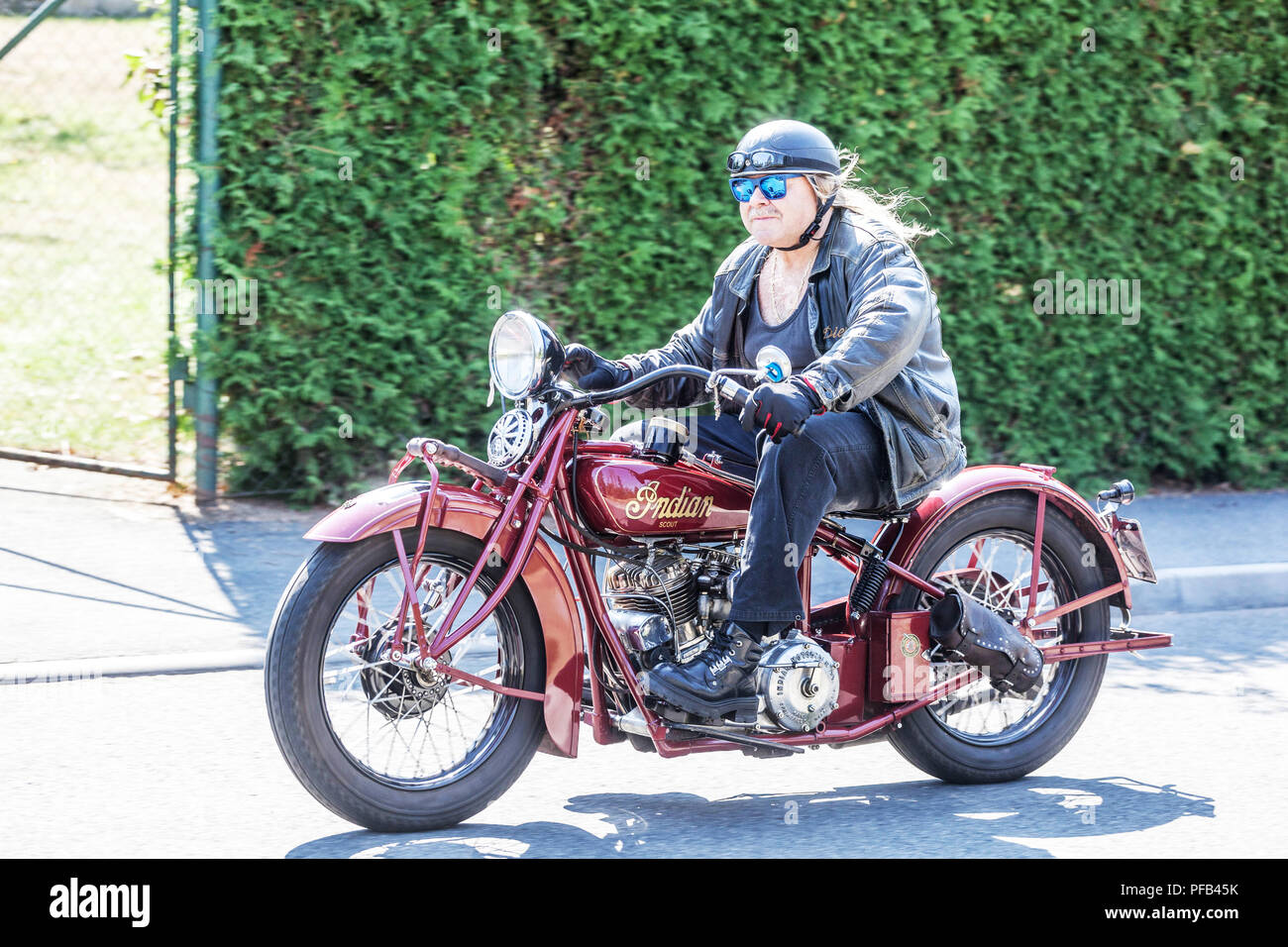 Indian scout motorbike hi-res stock photography and images - Alamy