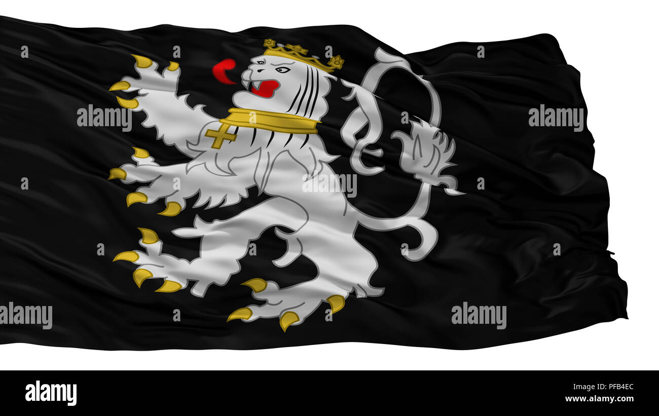 Gent City Flag, Belgium, Isolated On White Background Stock Photo - Alamy