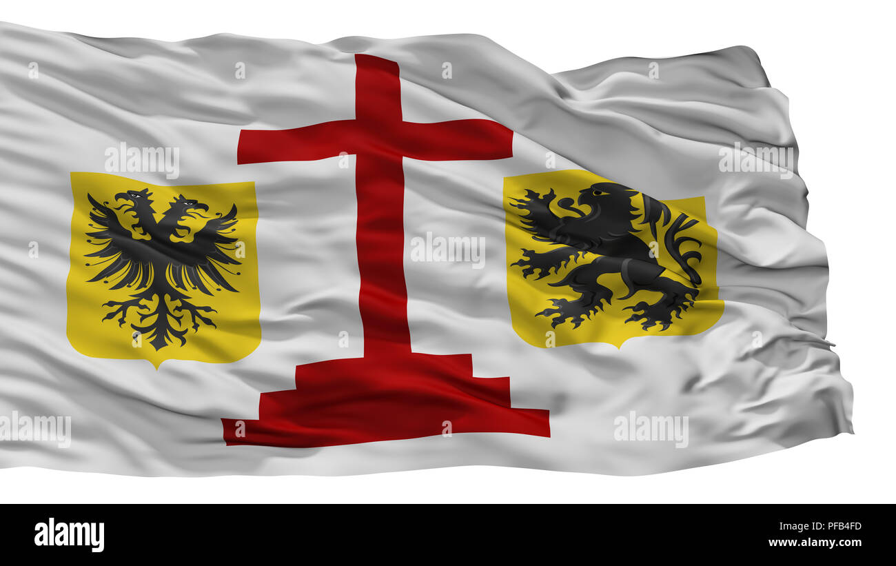 Geraardsbergen City Flag, Belgium, Isolated On White Background Stock ...