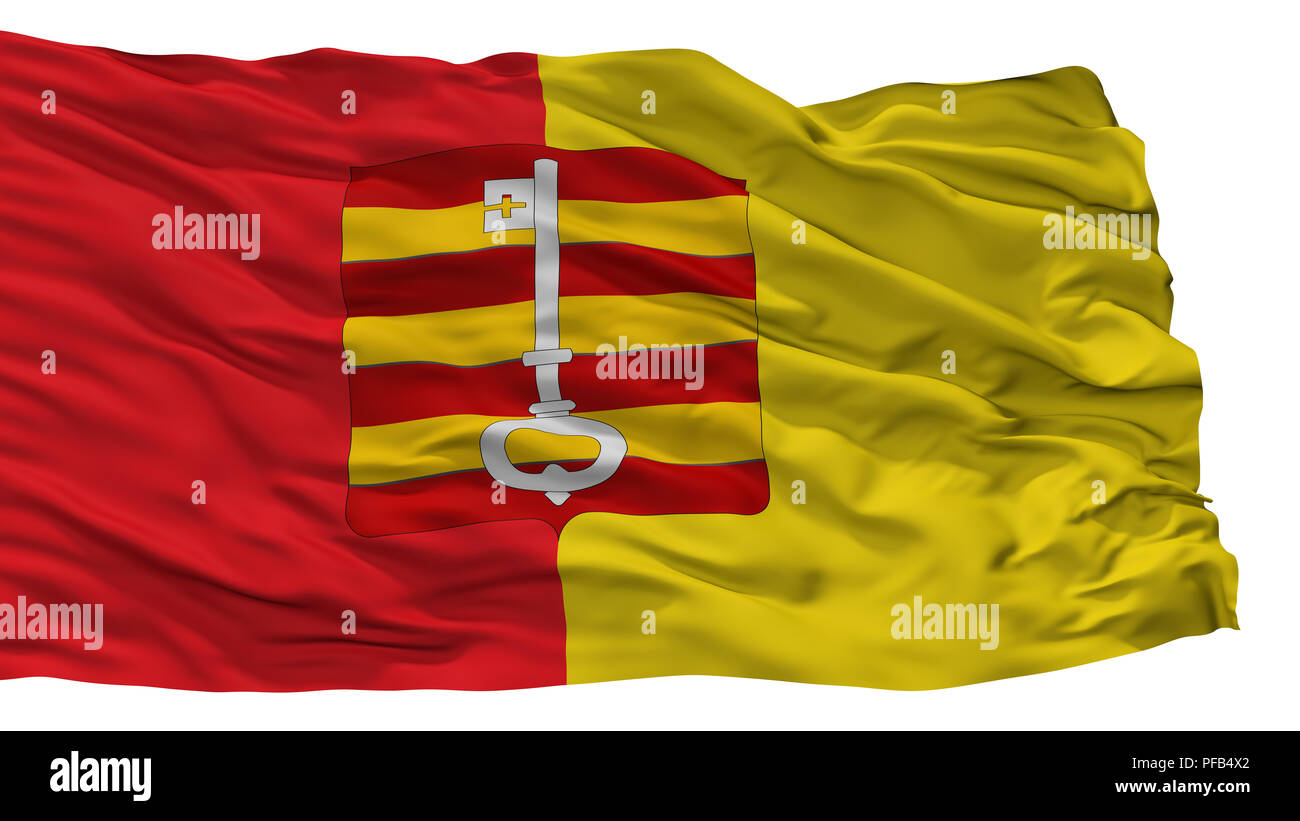 Lessines City Flag, Belgium, Isolated On White Background Stock Photo ...