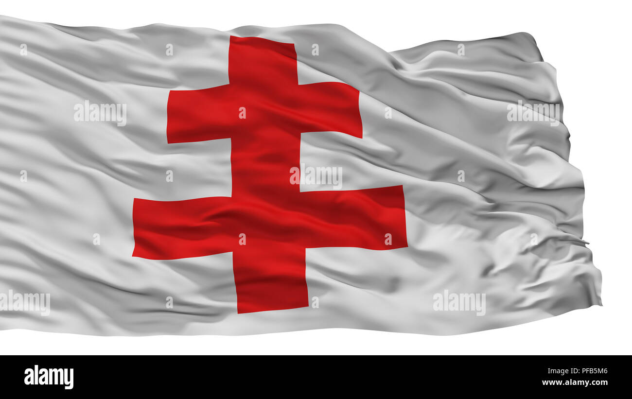 Ypres City Flag, Belgium, Isolated On White Background Stock Photo - Alamy