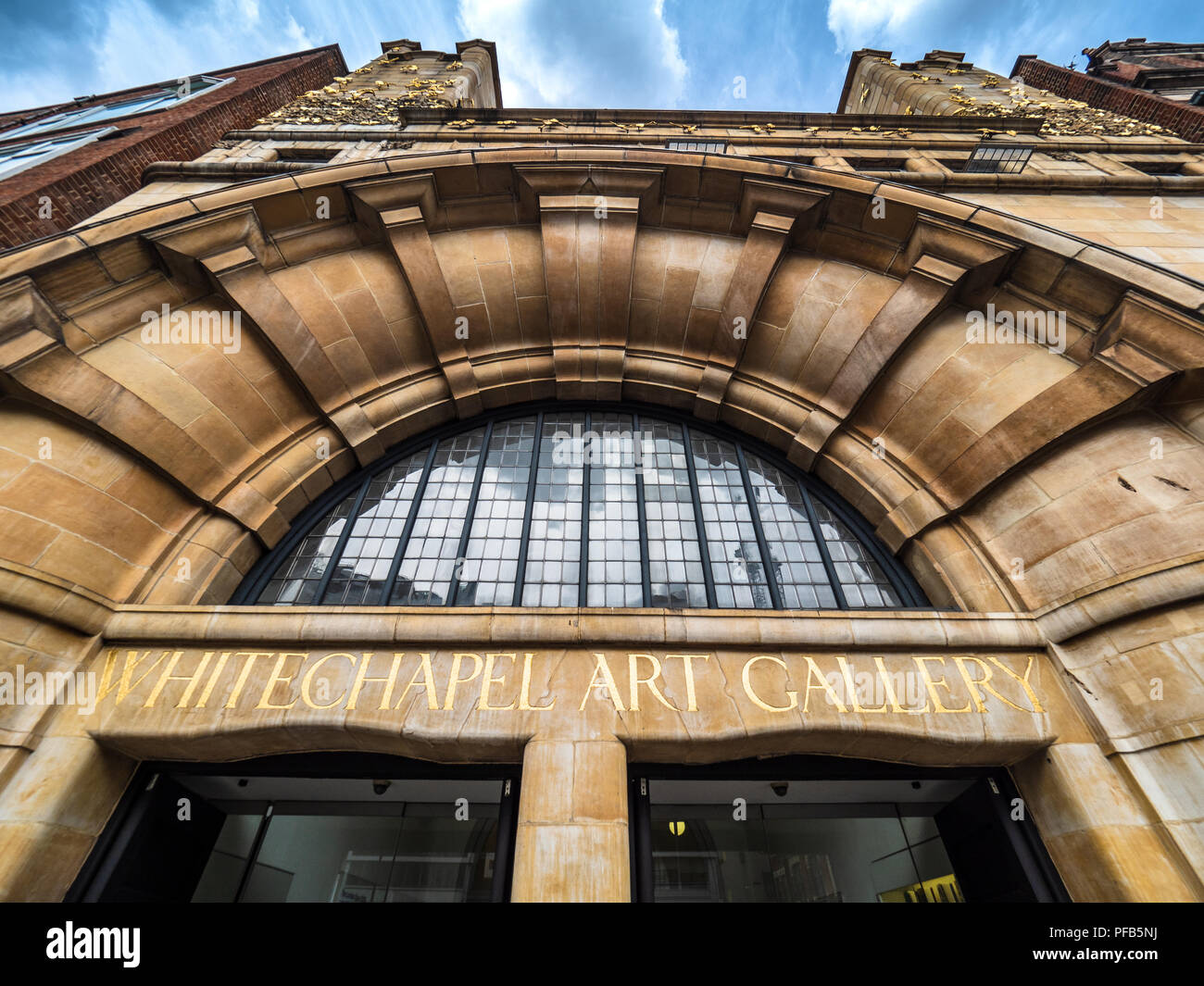 Whitechapel Gallery in London's East End in Whitechapel High St. The ...