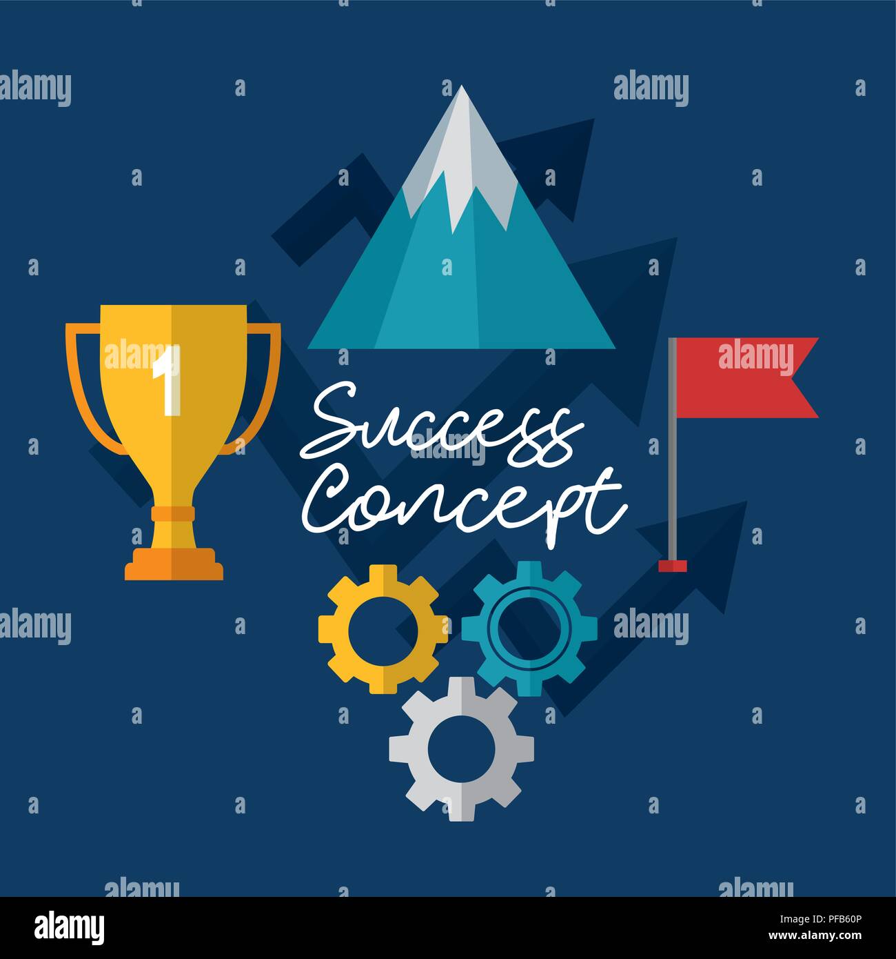 success concept card Stock Vector Image & Art - Alamy