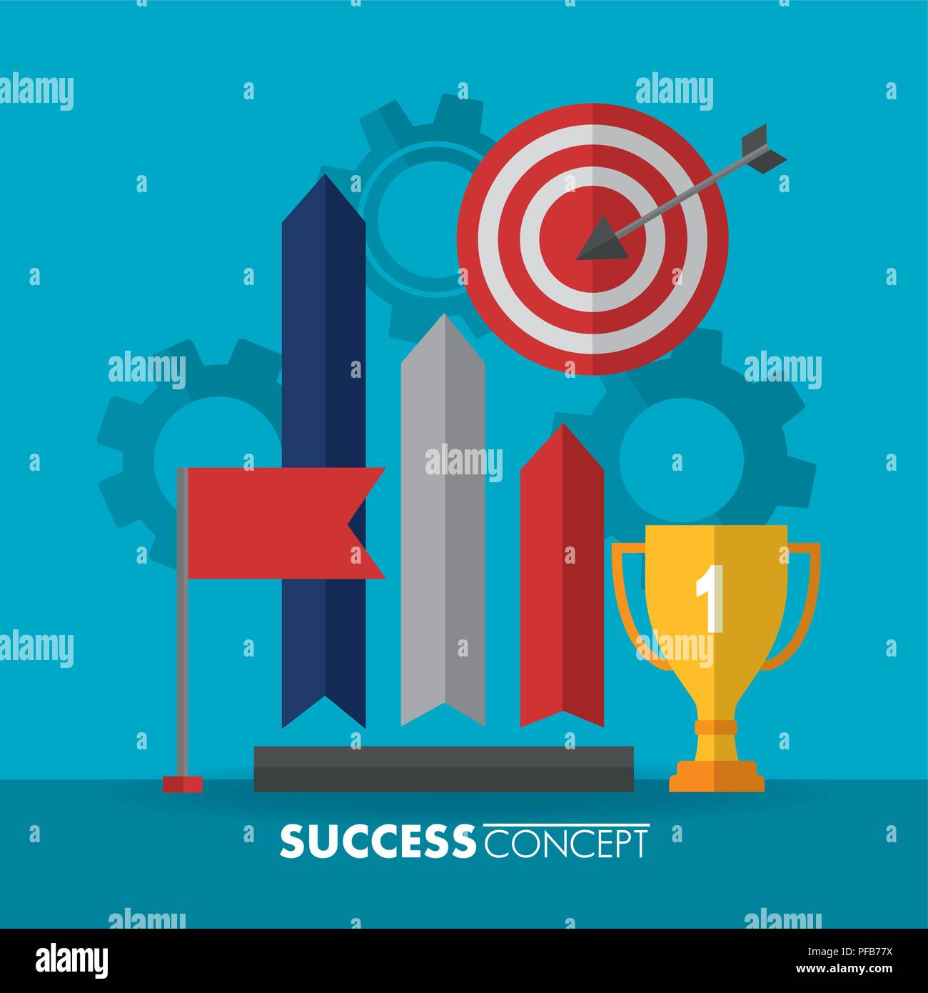 success concept card Stock Vector Image & Art - Alamy