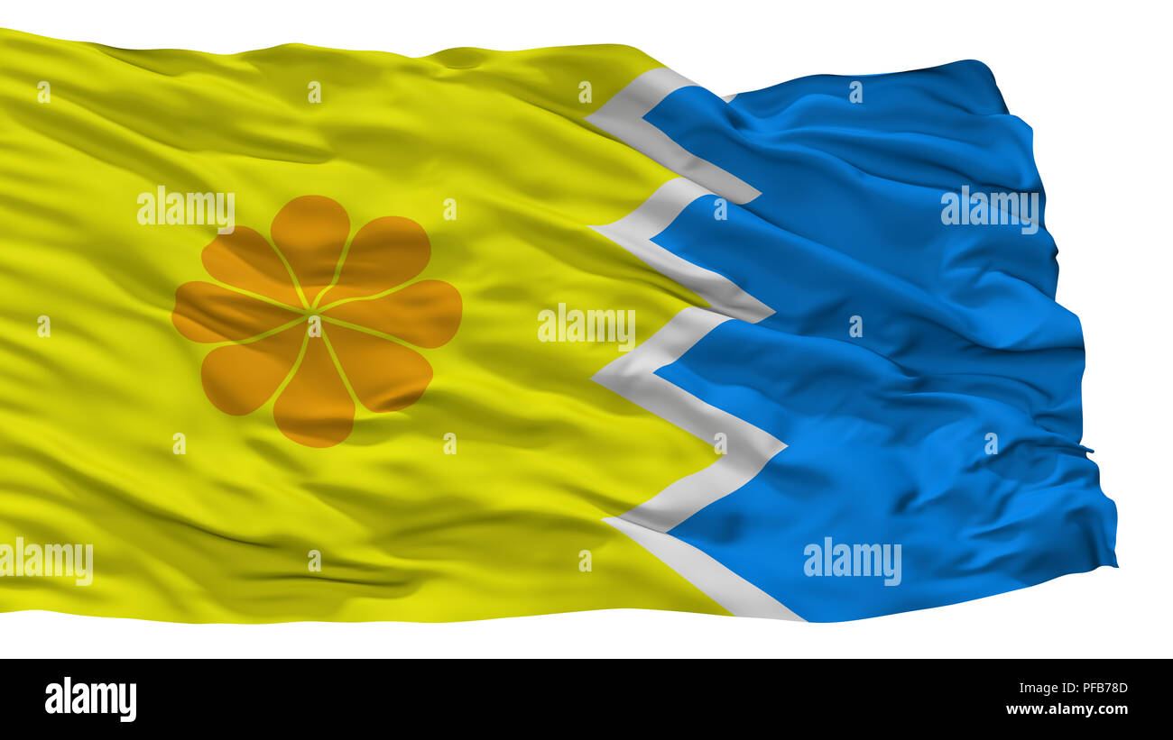 Vina Del Mar City Flag, Chile, Isolated On White Background Stock Photo ...