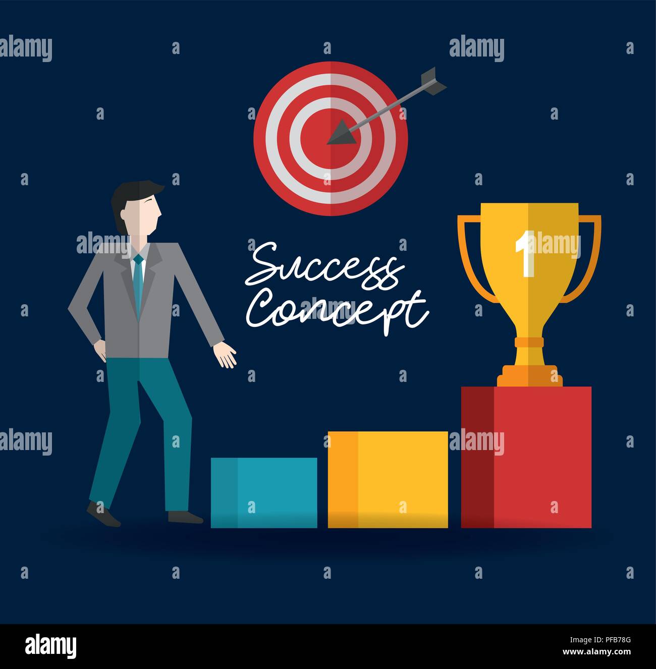 success concept card Stock Vector Image & Art - Alamy